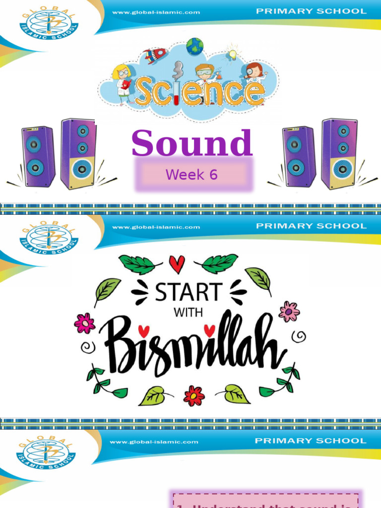 Science Week 6 -Sound- | PDF