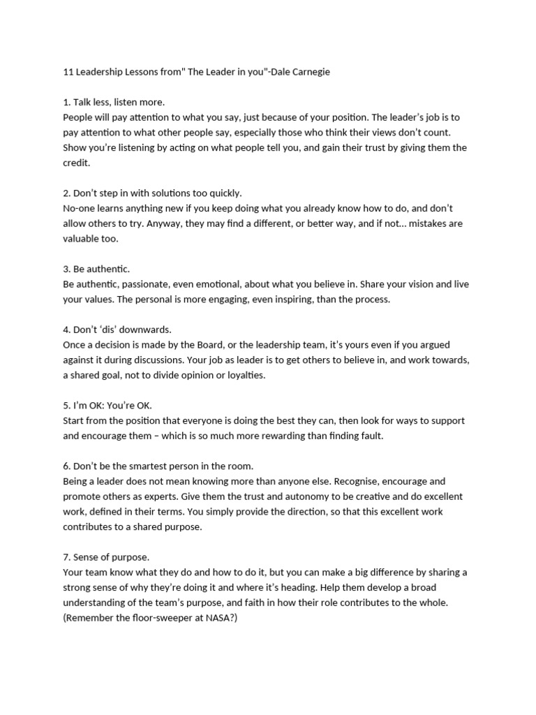 11 Leadership Lessons From | PDF | Leadership | Social Psychology