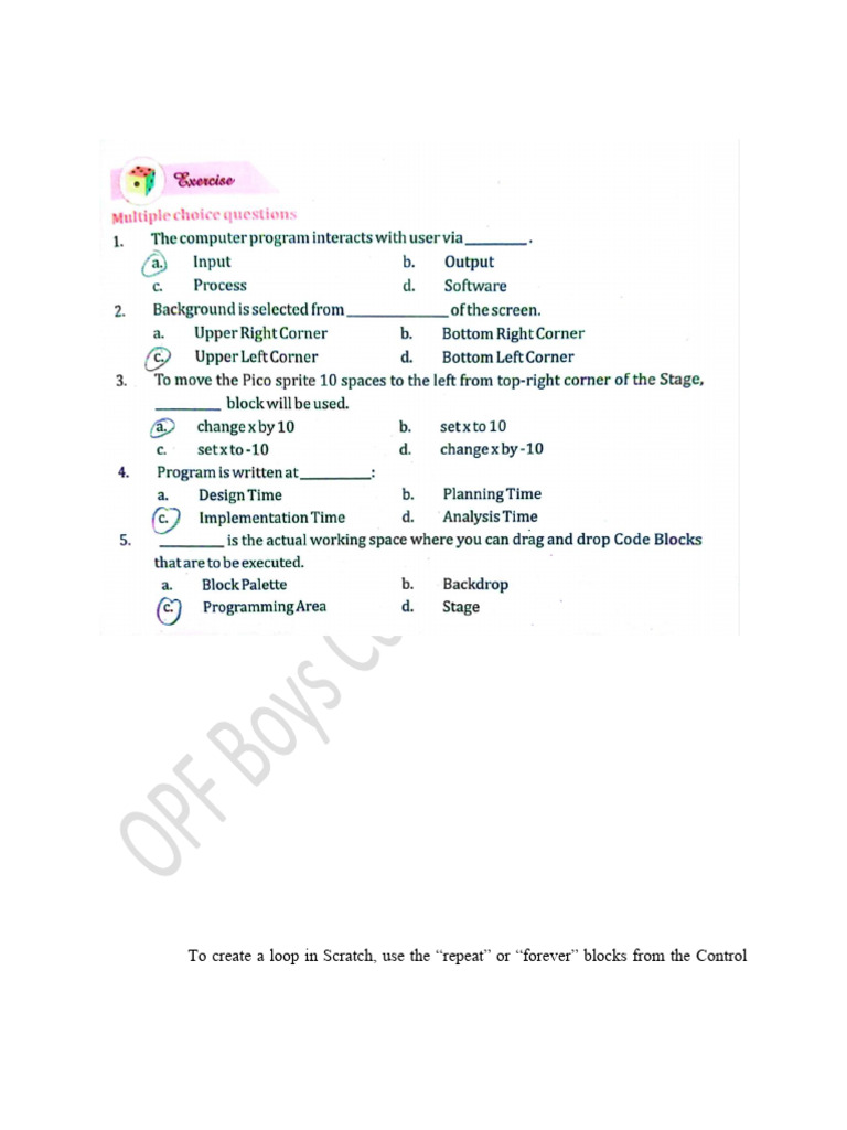 Chapter 4 notes VI | PDF | Control Flow | Scratch (Programming Language)