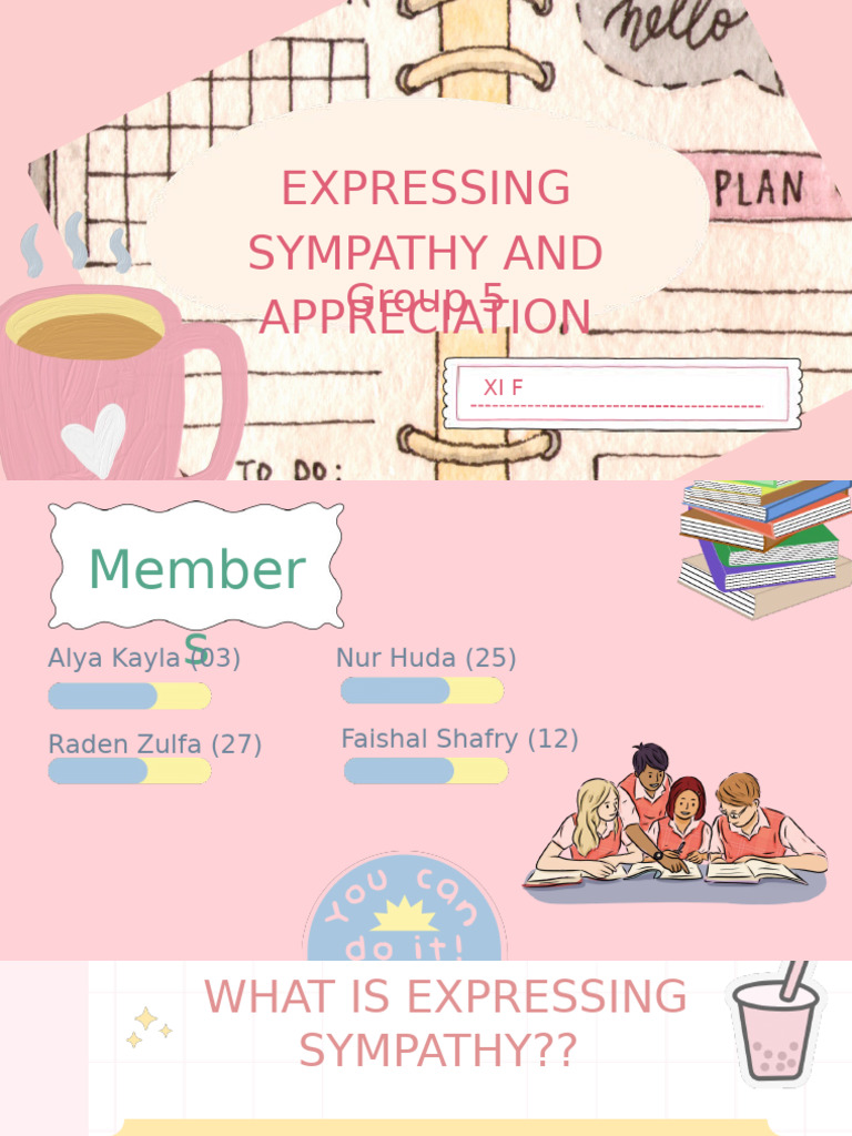 Xi F Group 5 Expressing Sympathy and Appreciation - PPTX - 20240119 ...