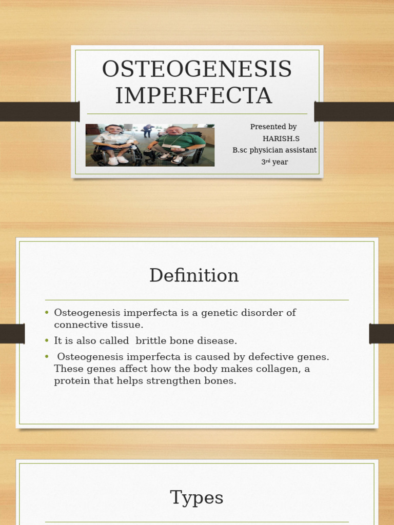 Osteogenesis Imperfecta Overview | PDF