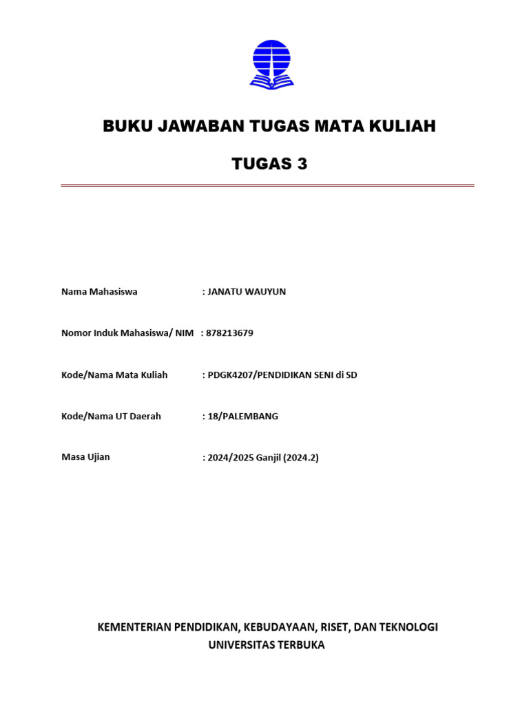 BJT - Tugas 3 Pendidikan Seni Di SD | PDF