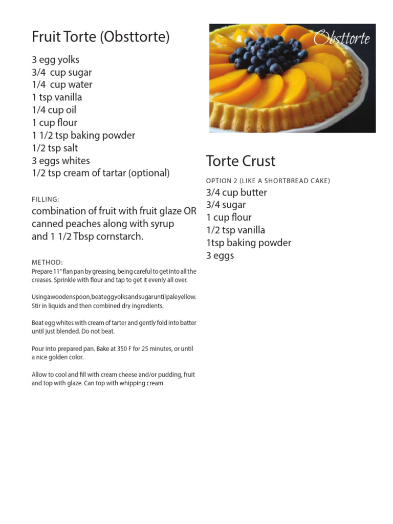 Fruit Torte | PDF