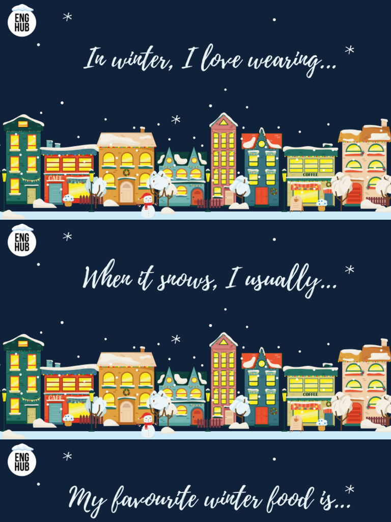 A1-A2 Winter Finish the Sentence | PDF