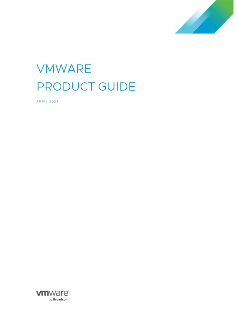 Vmware Product Guide April 2024 | PDF | Virtualization | V Mware