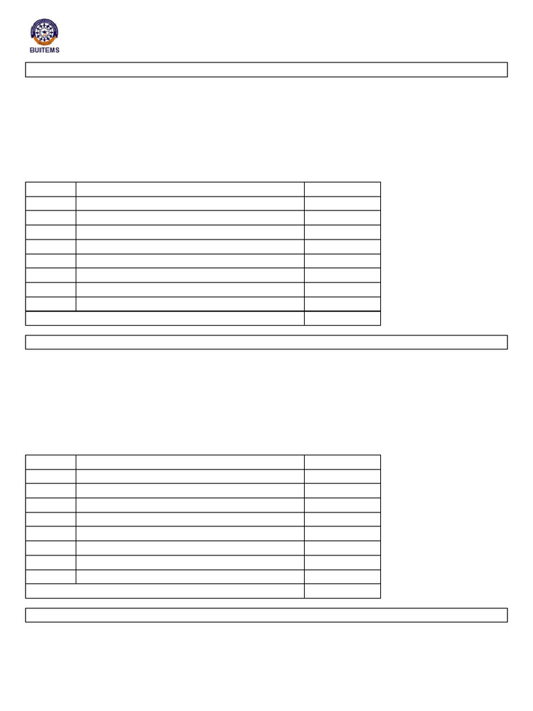 BUITEMS Fee Structure Overview | PDF