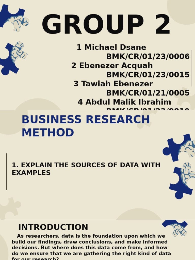Data Sources in Business Research | PDF | Data | Survey Methodology