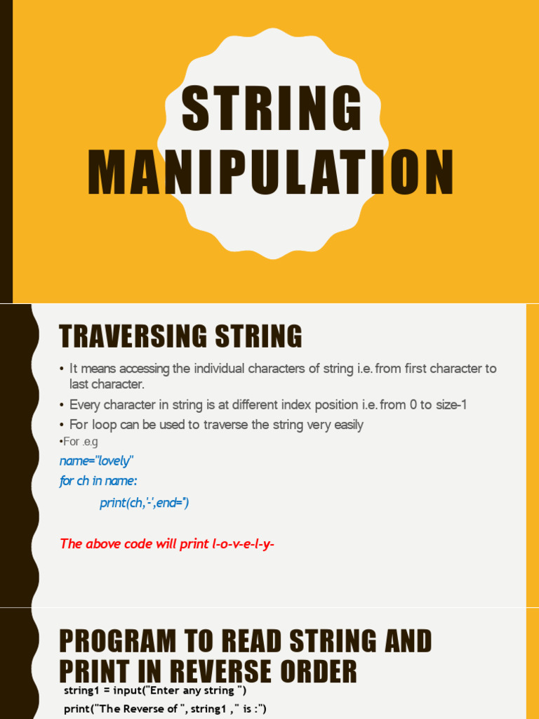 05 String - Python | PDF | String (Computer Science) | Computer Science 05 String - Python | PDF | String (Computer Science) | Computer Science