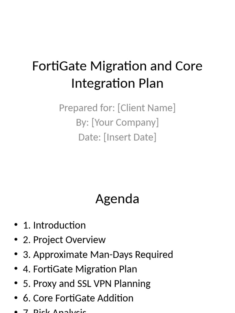 FortiGate Migration Professional Presentation v2 | PDF | Proxy Server ...