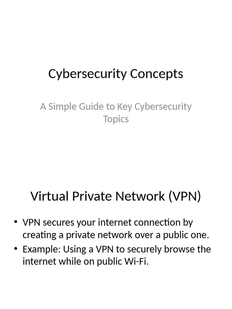 Cybersecurity Concepts Presentation | PDF | Computer Security | Security