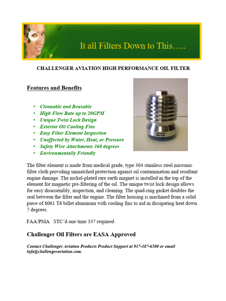 Oil Filter Brochure | PDF