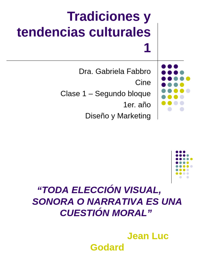 Clase 1 Segundo Bloque TTC1 El Lenguaje Audiovisual | PDF