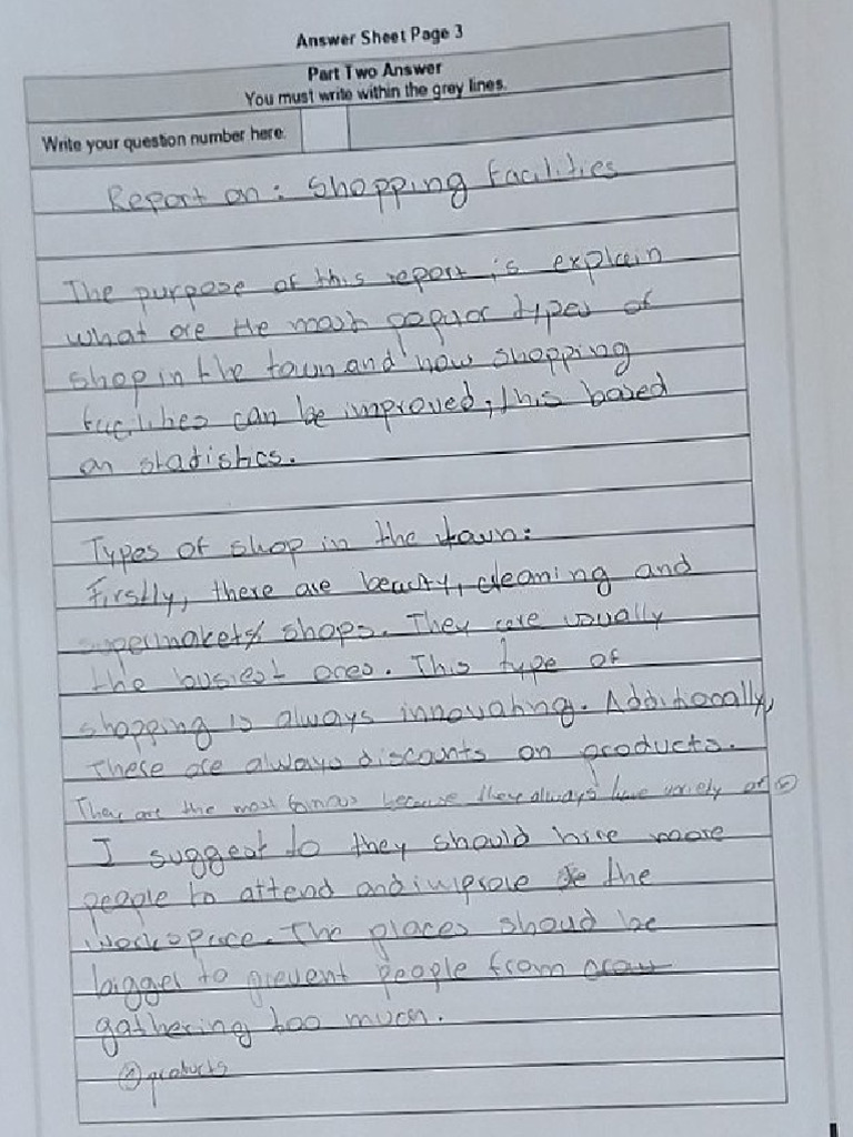 Writing Part 2 | PDF