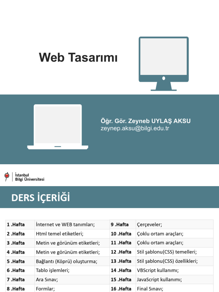 WEB Tasarimi 2.hafta | PDF