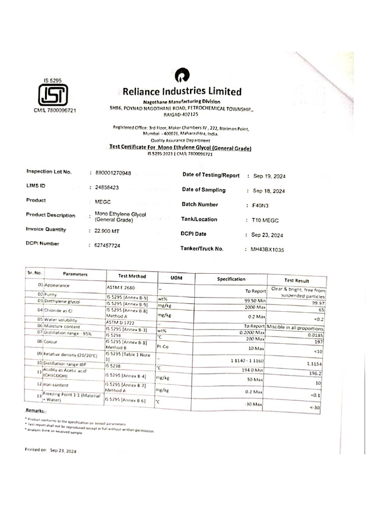 Coa of Meg Ril | PDF