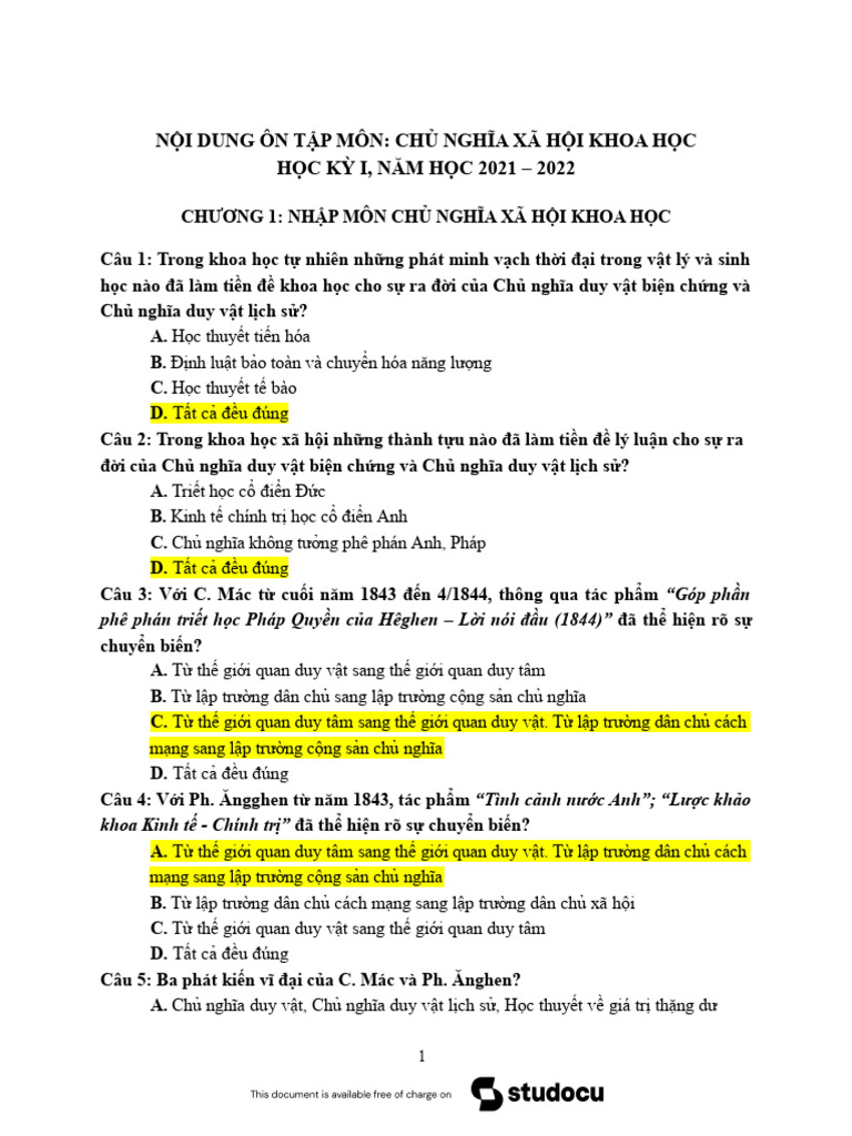 Chu Nghia Xa Hoi Khoa Hoc | PDF