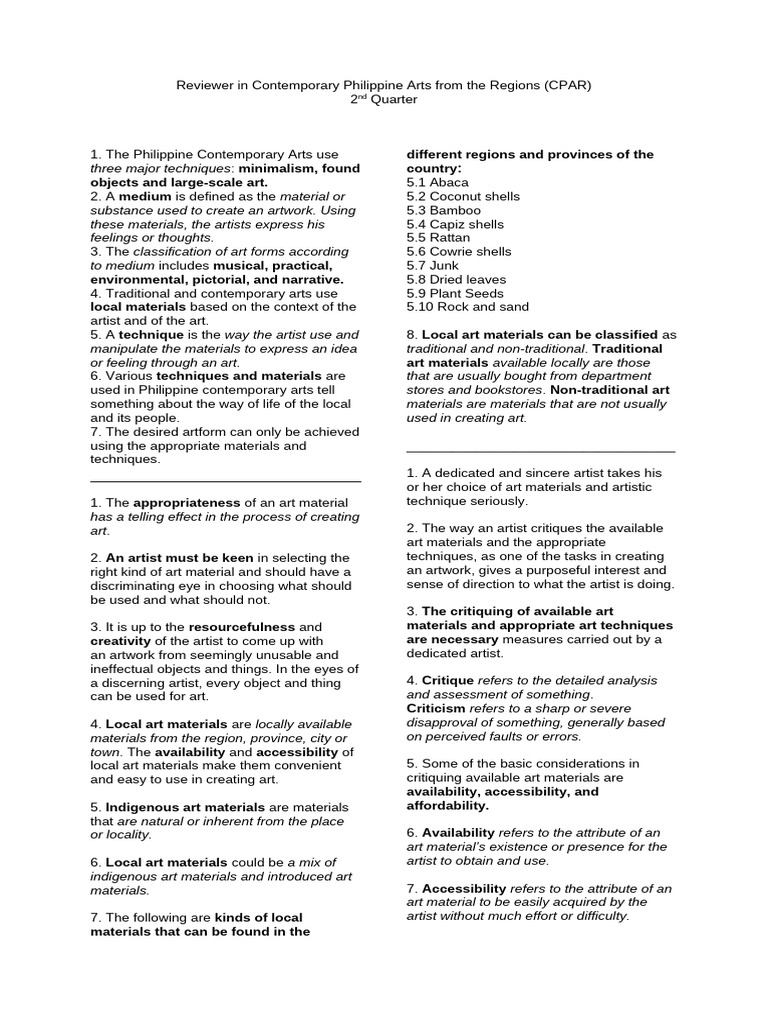Reviewer CPAR 2ndquarter | PDF | Cognition | Cognitive Science