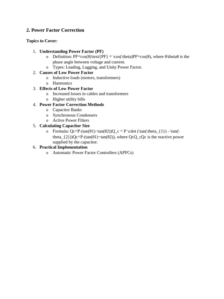 Power Factor | PDF