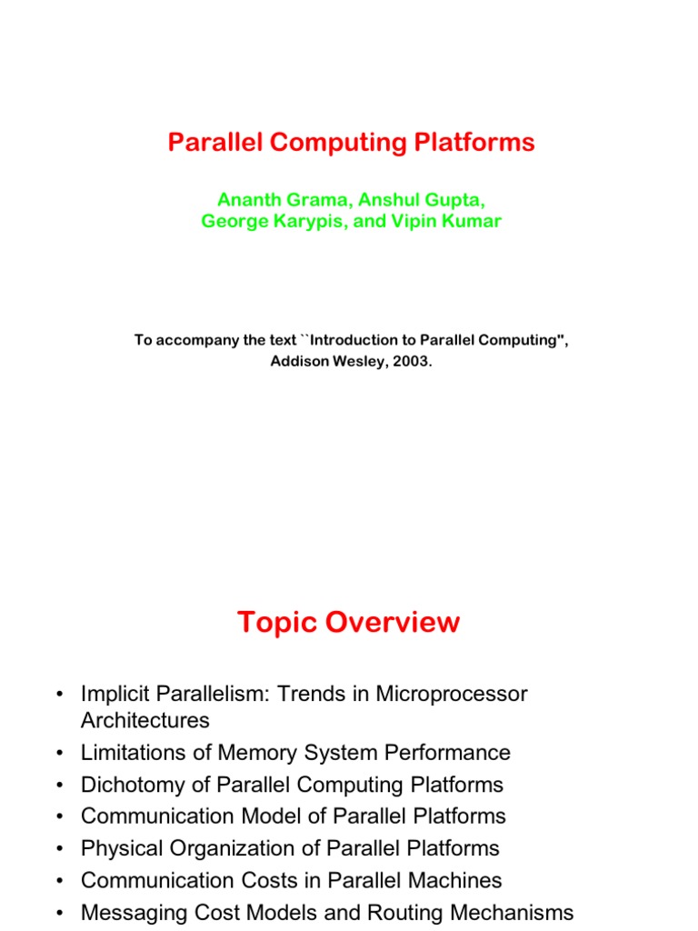 Chap2 Slides | PDF | Parallel Computing | Routing