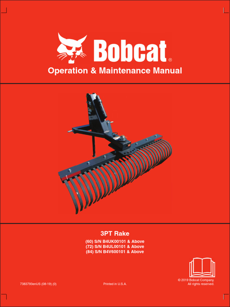 Rake, Three-Point Tine 7383793 enUS om | PDF | Tractor
