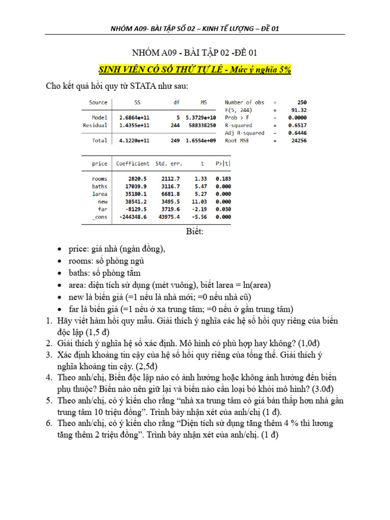 a09-Bài Tập 02-Đề 01 | PDF