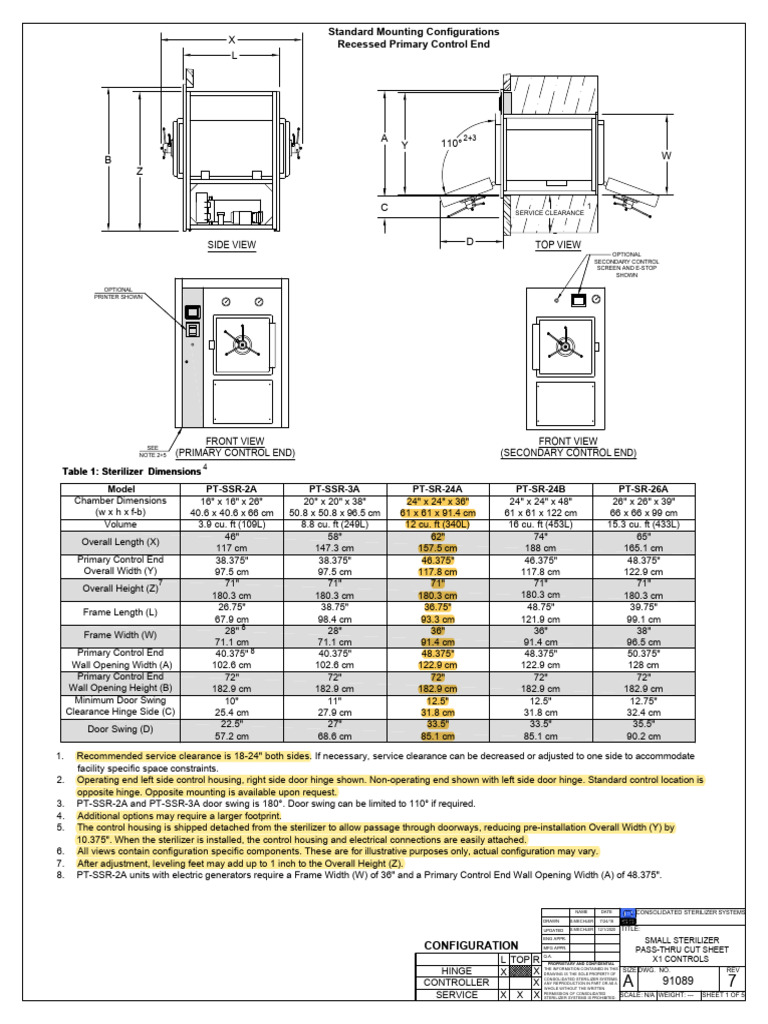 PT-SR-24A Cut Sheet | PDF | Door | Water