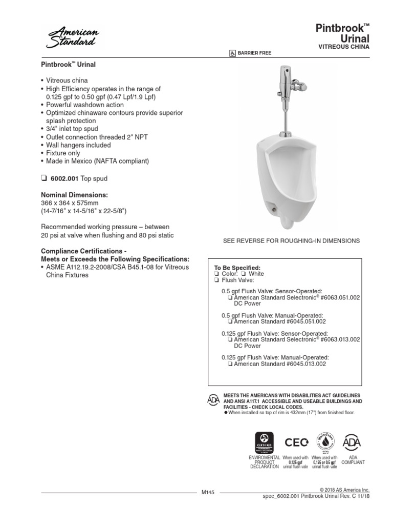 Pintbrook Urinal | PDF | Plumbing