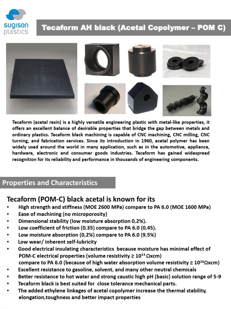Tecaform AH: Versatile POM-C Properties | PDF | Thermoplastic | Nylon
