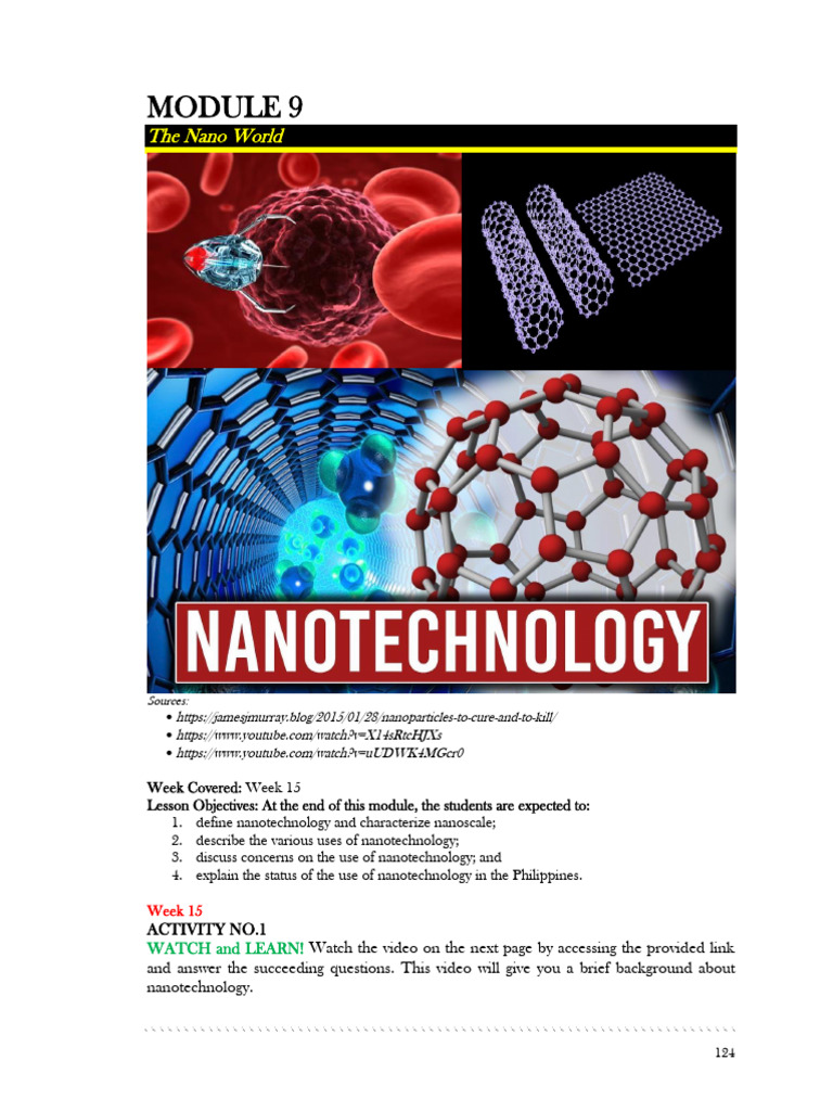 STS - MODULE9 - The Nano World | PDF | Microscope | Electron Microscope
