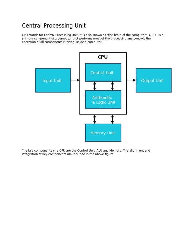 Central Processing Unit | PDF