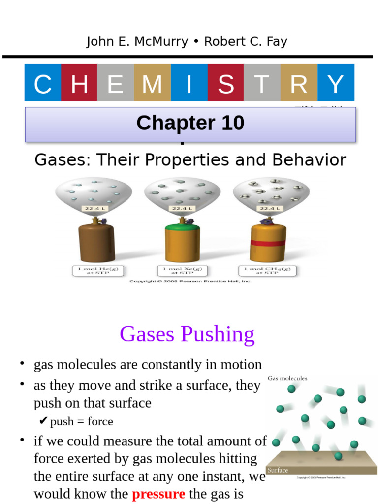 Chapter # 10 Gases, Properties and Behaviour .PPT (Lecture No. 1-5 ...