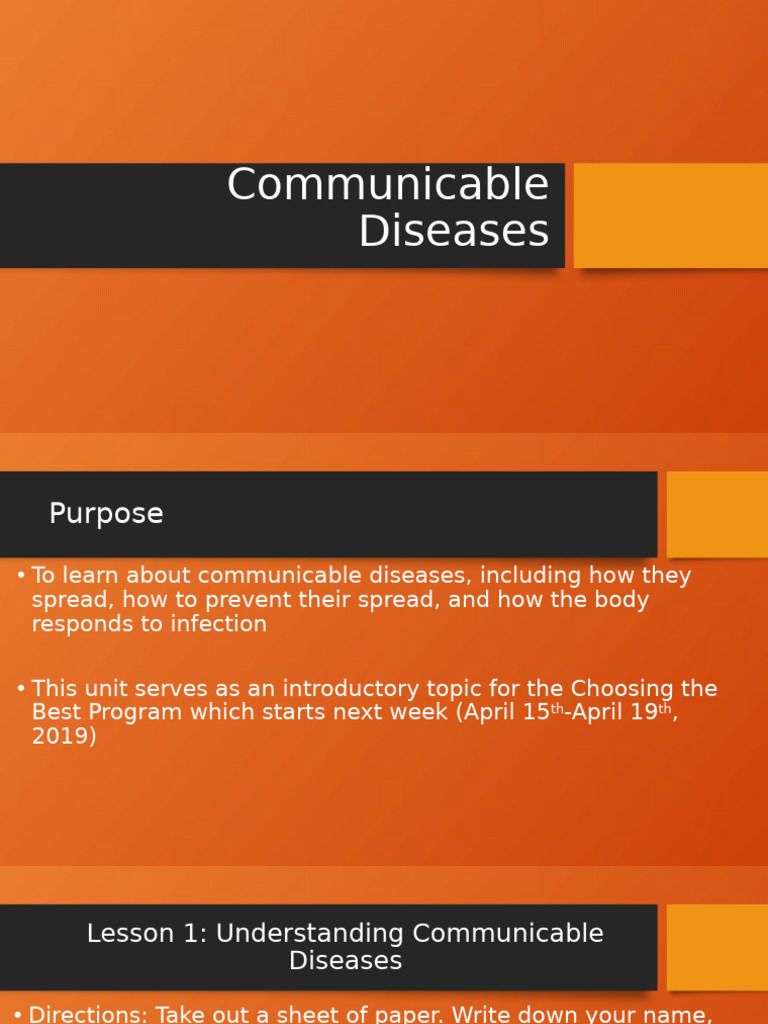 Understanding Communicable Diseases | PDF | Common Cold | Immune System