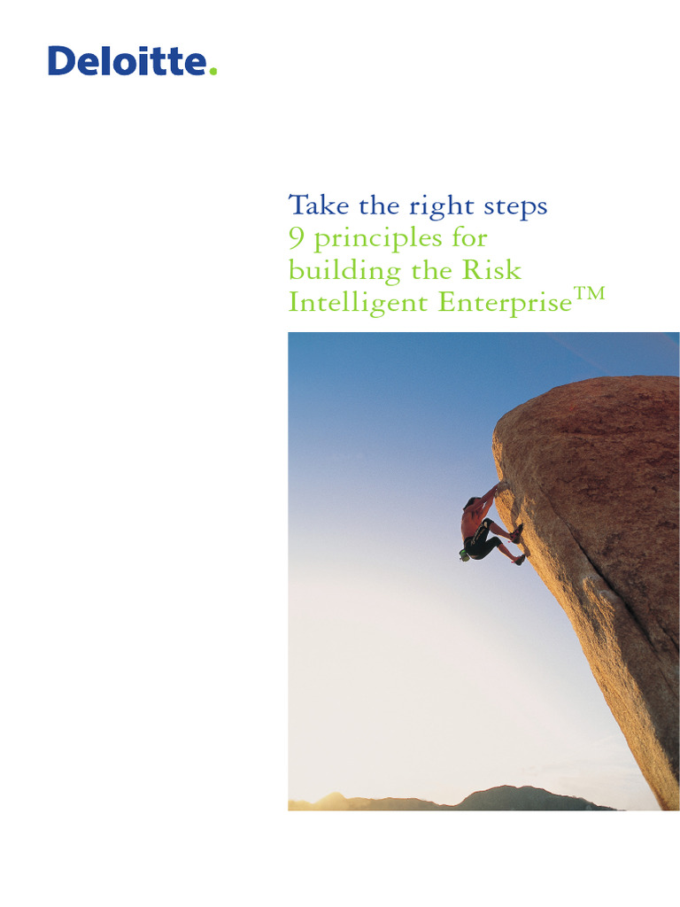 Deloitte - Take The Right Steps - 9 Principles For Building The Risk ...