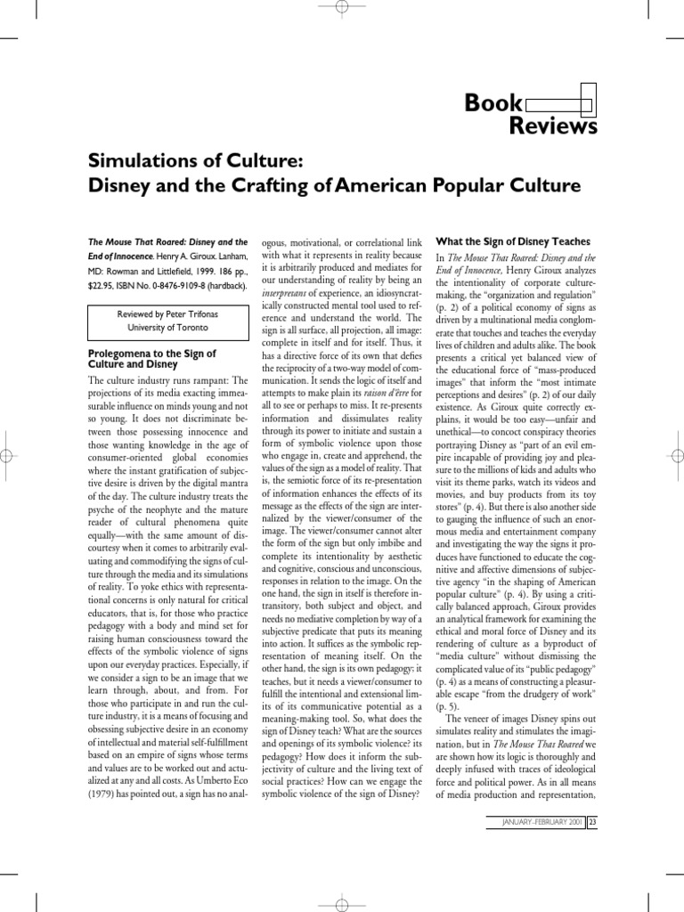 Disney Effect | PDF | Pedagogy | Reality