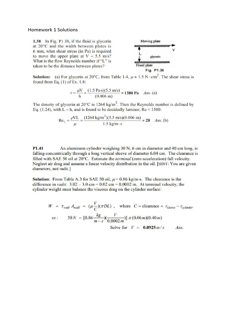 Homework 1 Solutions | PDF