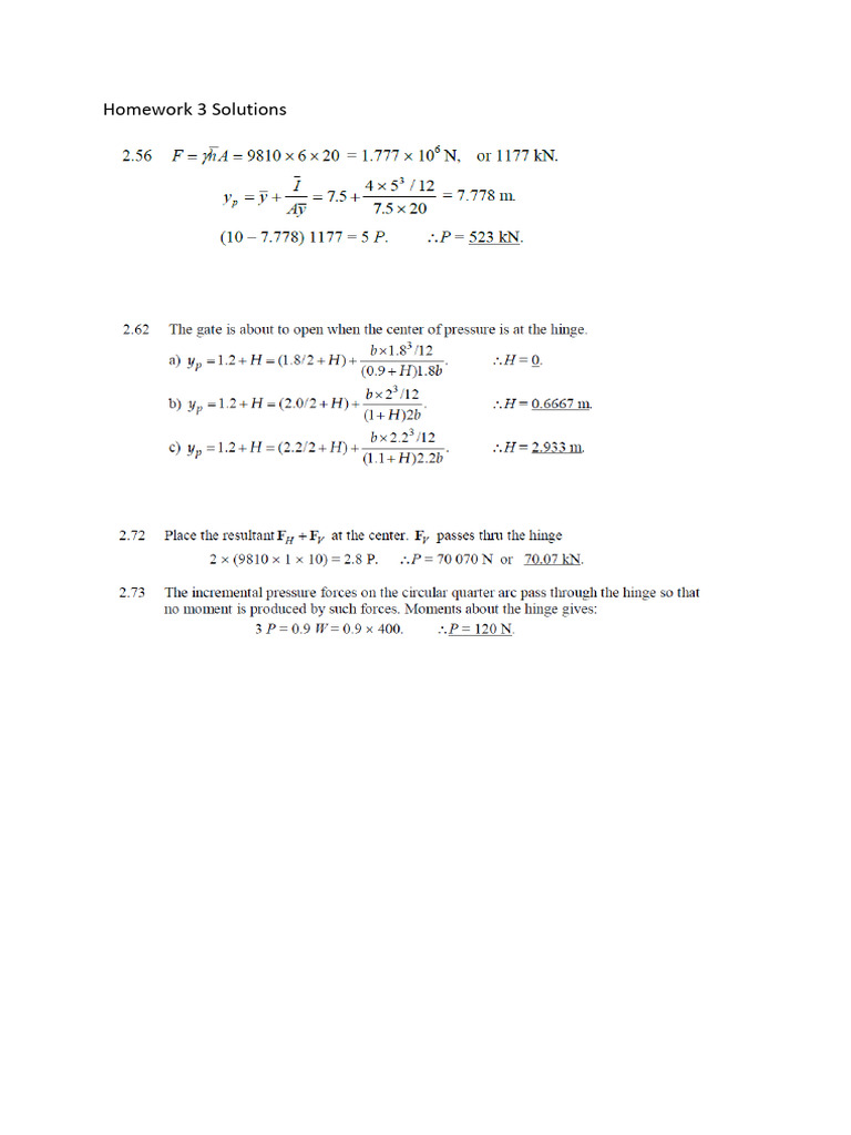 Homework 3 Solutions | PDF