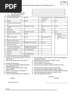 Formulir F-1.01 Dan Petunjuk Pengisian | PDF