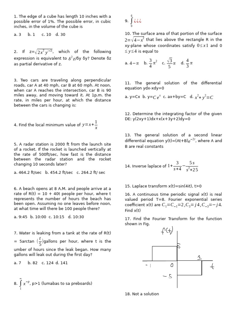 Math Refresher 1 (October 2024) | PDF | Standard Deviation ...