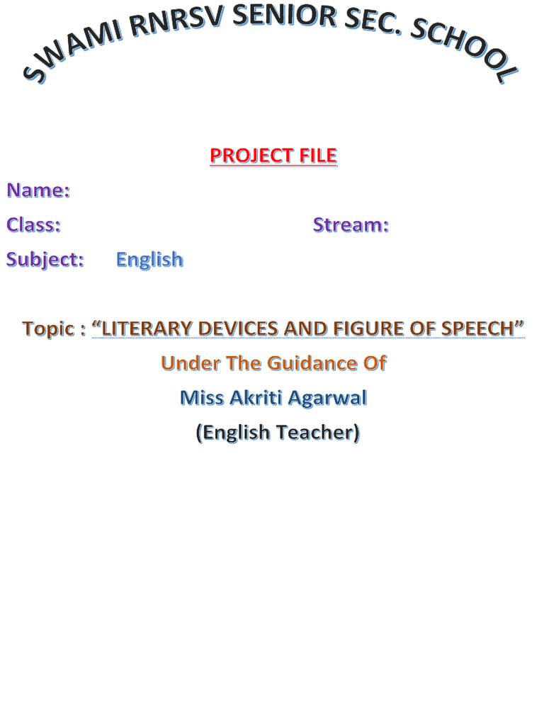 English Portfolio Blueprint | PDF | English Language | Speech