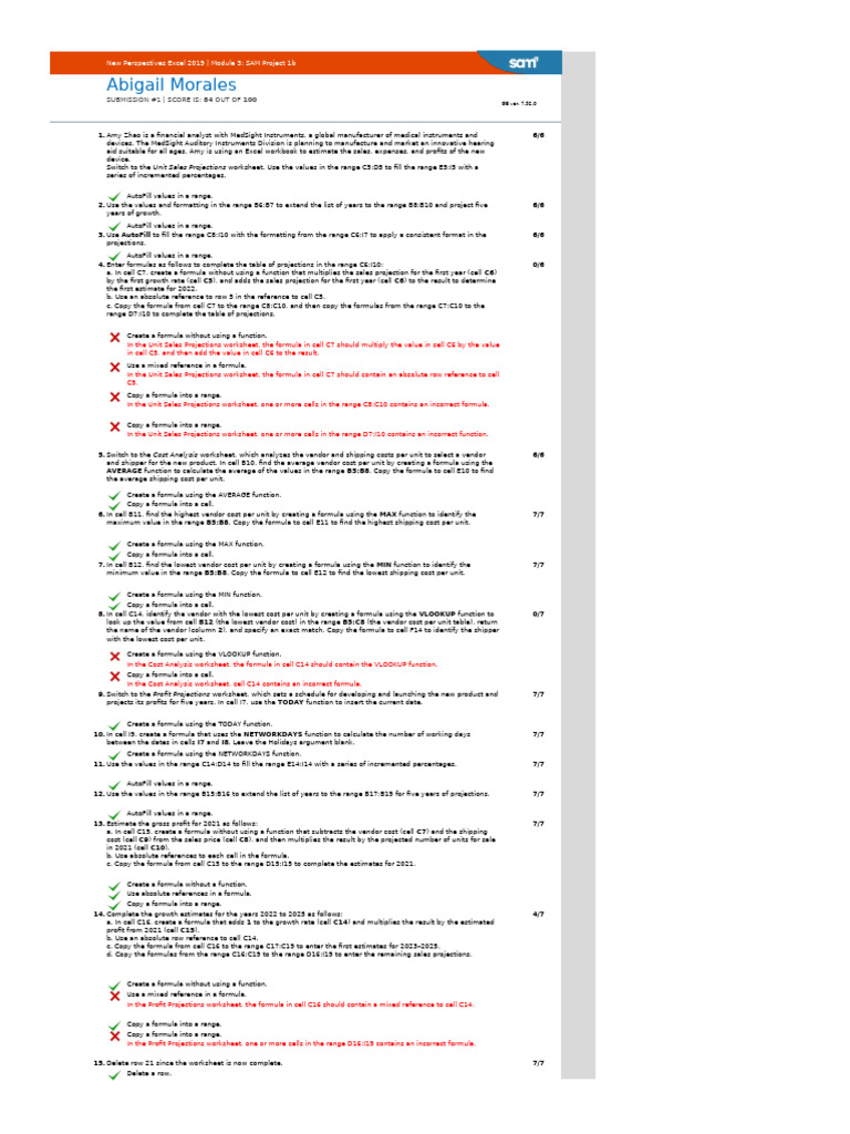 NP EX19 3b AbigailMorales Report 1 | PDF