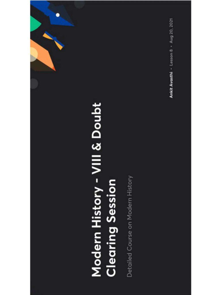 Modern History L4 | PDF