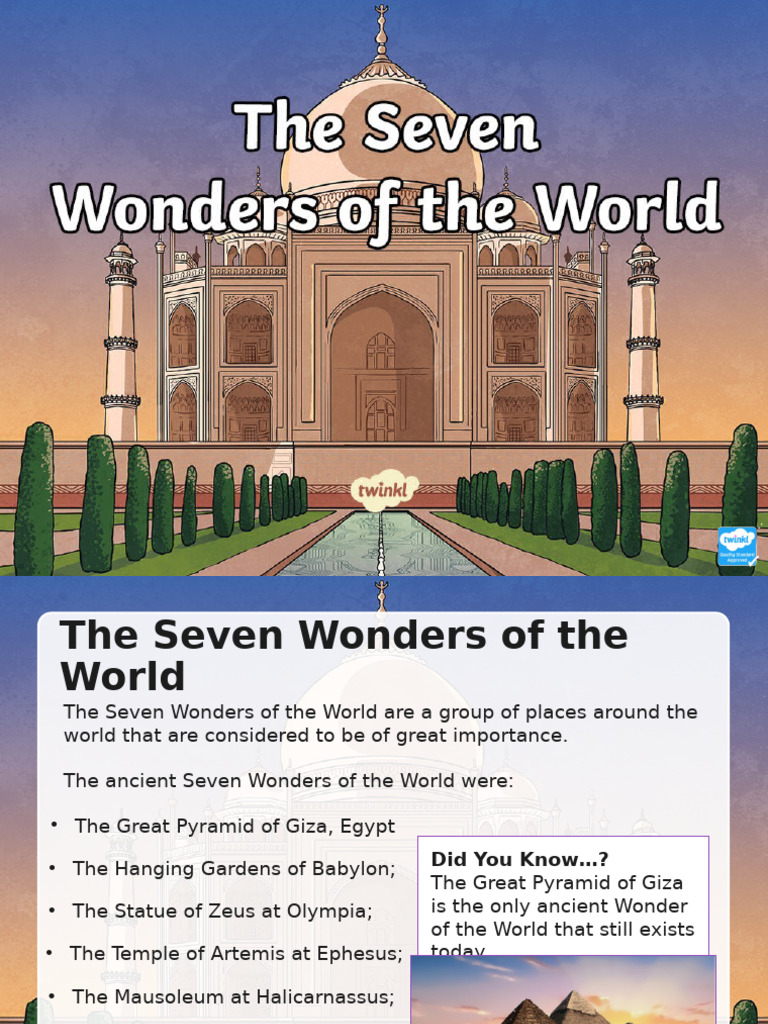 T G 699 Ks2 The Seven Wonders of The World PPT Ver 6 1 | PDF