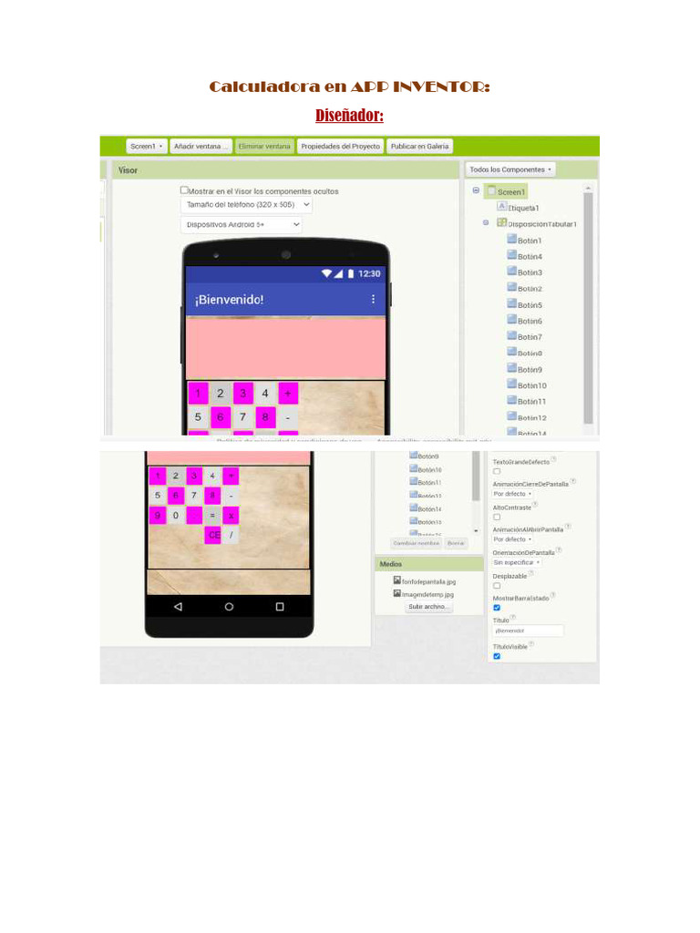 Calculadora en APP INVENTOR | PDF