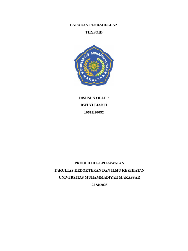 Panduan Lengkap Demam Typhoid | PDF