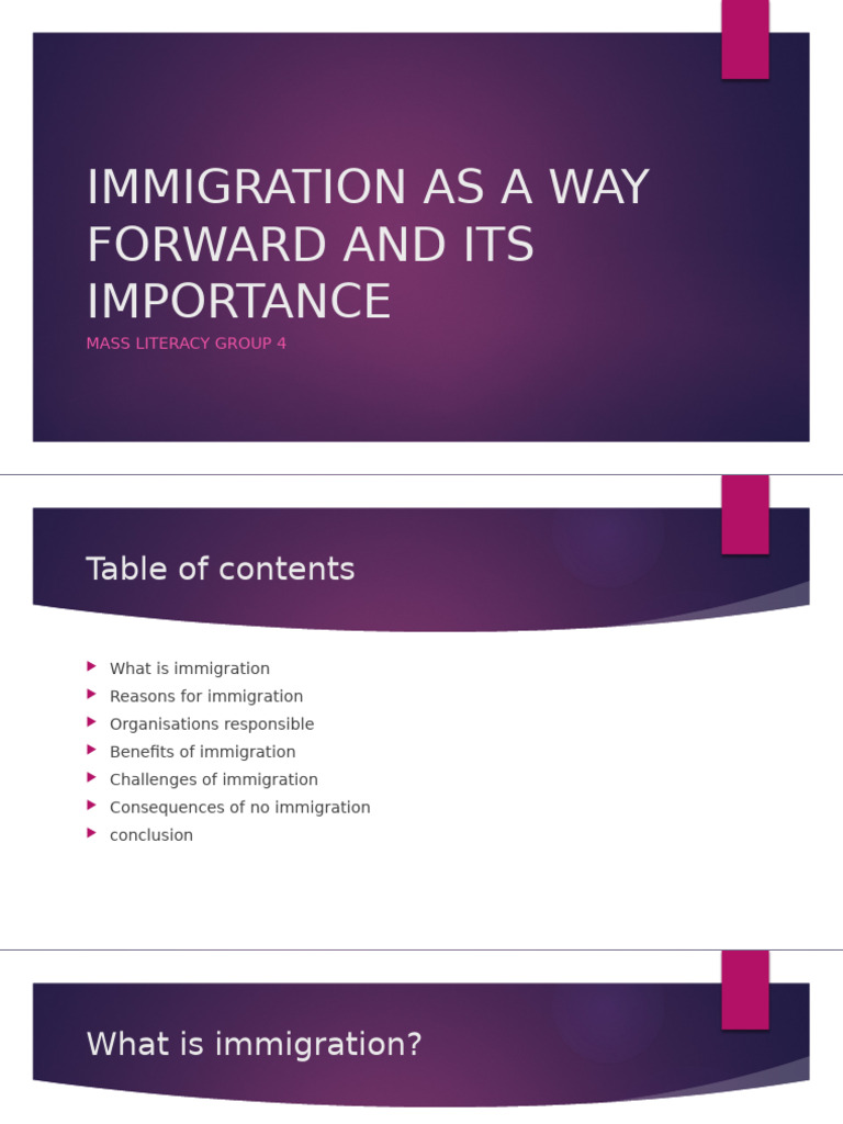 Mass Literacy Presentation | PDF | Immigration | Unemployment