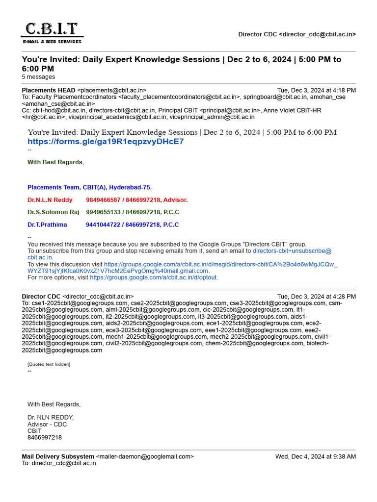 You'Re Invited - Daily Expert Knowledge Sessions - Dec 2 To 6, 2024-5 ...
