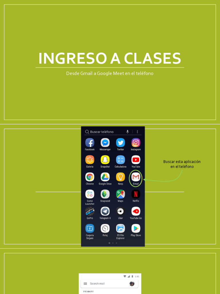 Guía para Ingresar a Clases en Google Meet | PDF