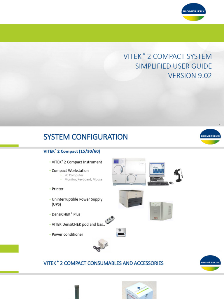 VITEK ® 2 Compact System Short Guide 9.02 | PDF | Barcode | Computing