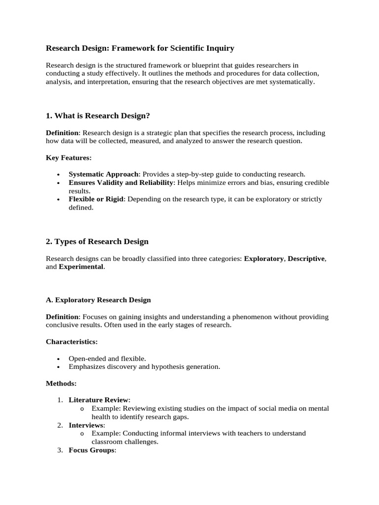 07 research design | PDF | Experiment | Methodology