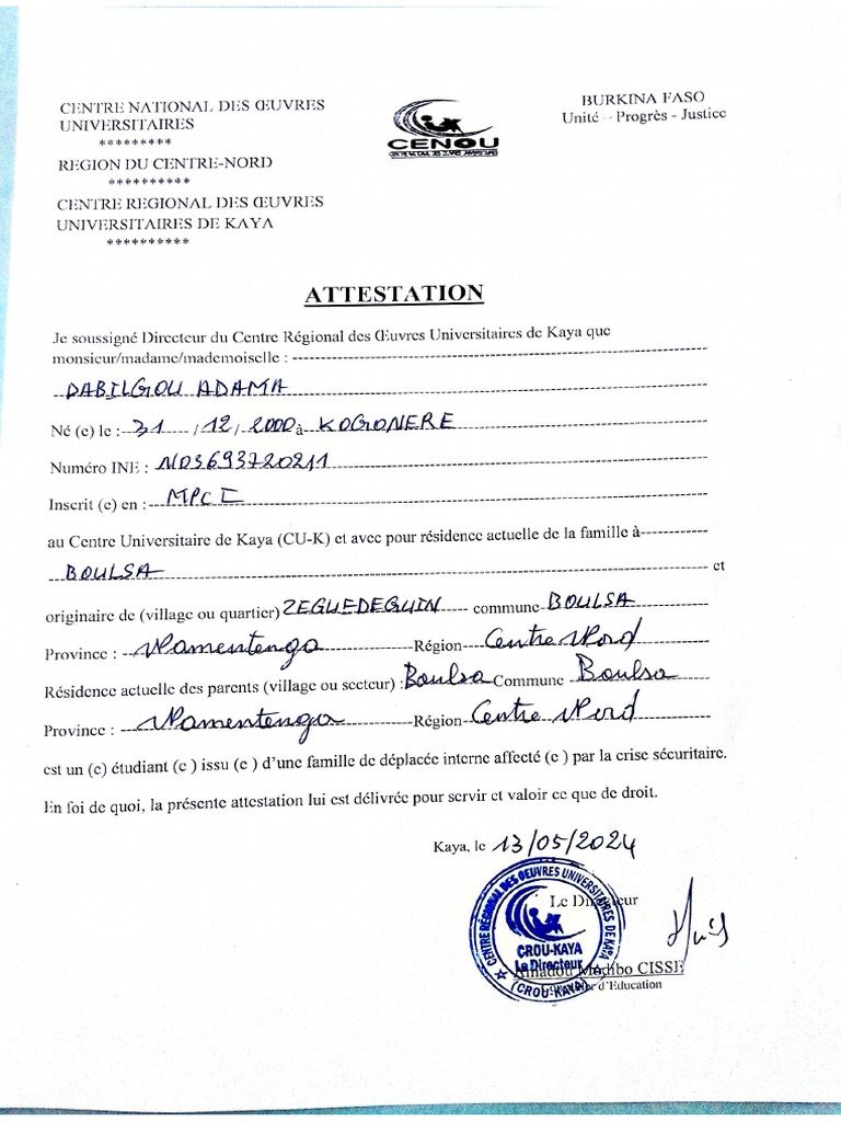 Fiche Indigence | PDF